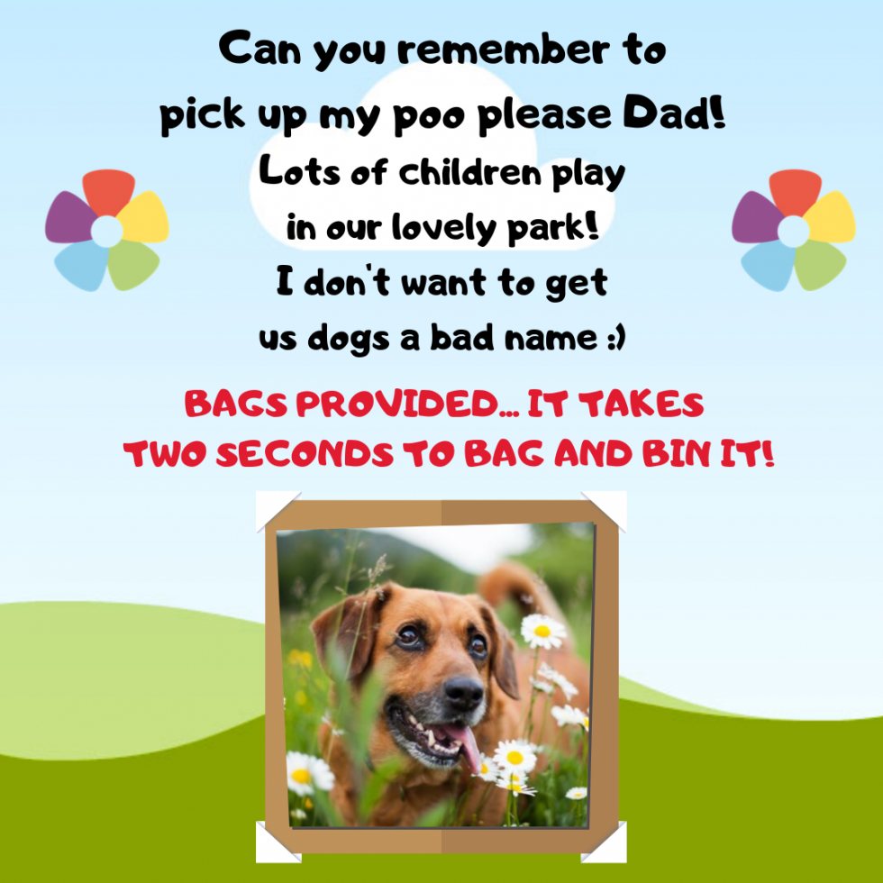 Polite notice to dog owners from Fido | Friends of Hardie Park